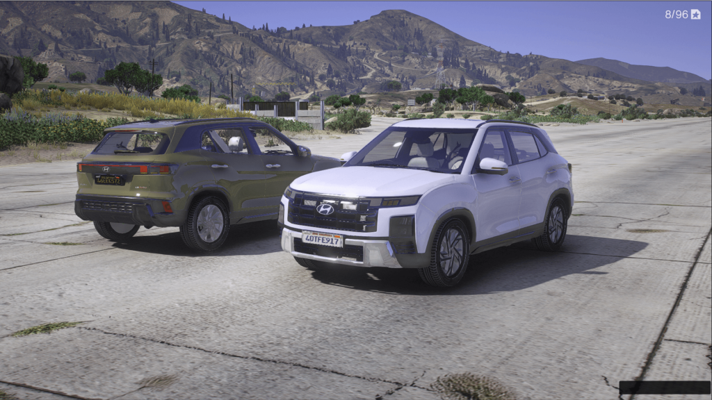 Hyundai Creta 2024 GTA 5 Addon Mod Original Interior